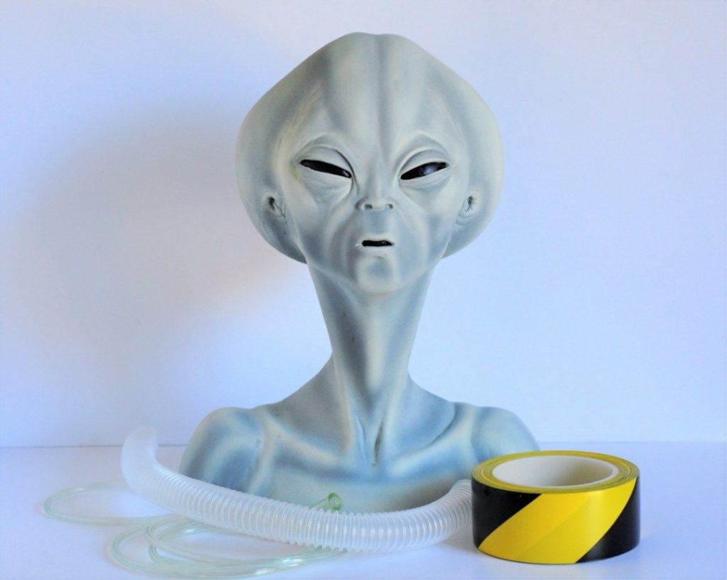 DIY Alien Specimen Prop - Kids UFO Spotting Party - Fern and Maple