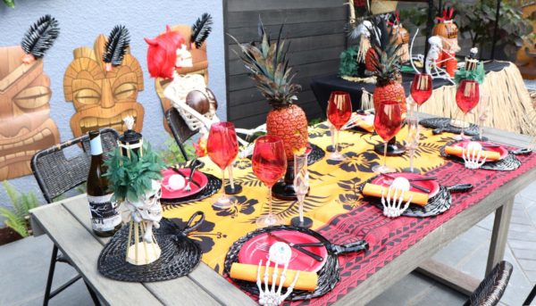 Backyard Luau Inspired Halloween Party - Fern and Maple