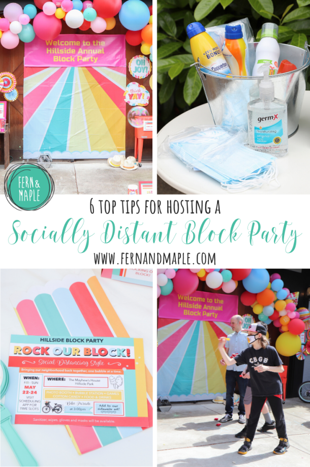 6 Top Tips for Hosting a Socially Distanced Block Party - Fern and Maple