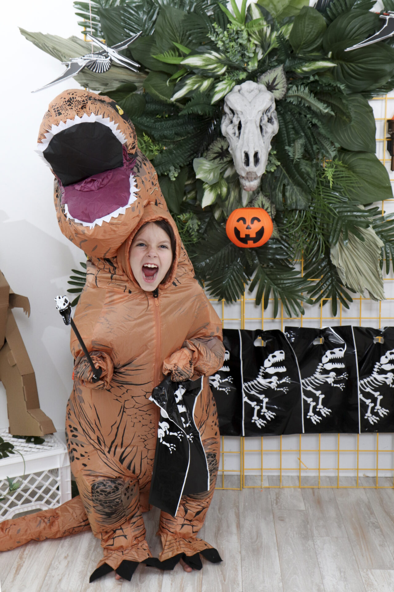 Dinosaur Themed Halloween Party - Fern and Maple