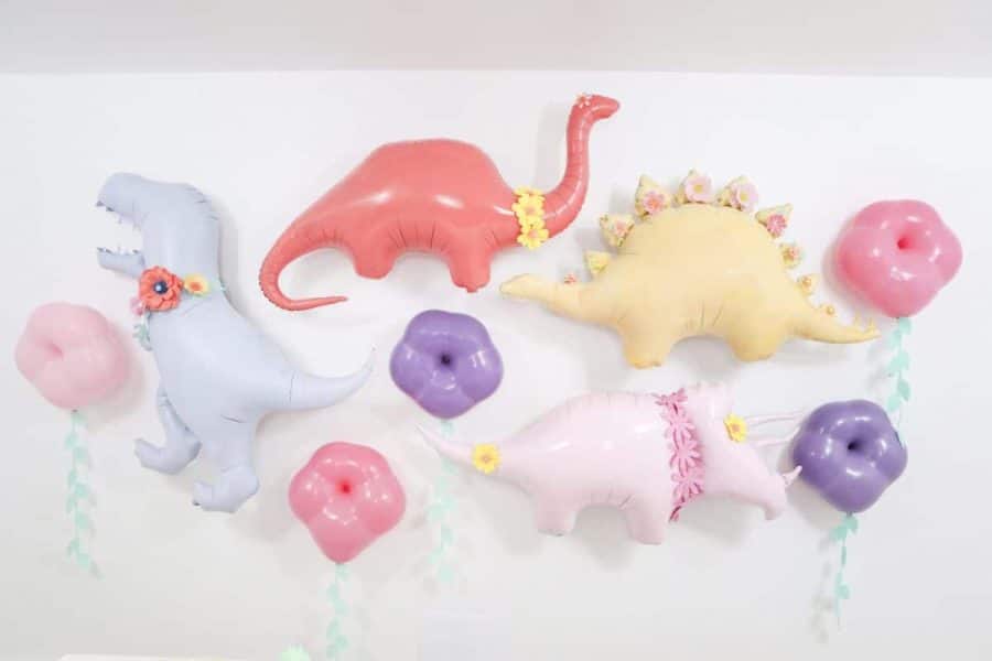 Pastel Spring Dinosaur Party - Fern and Maple