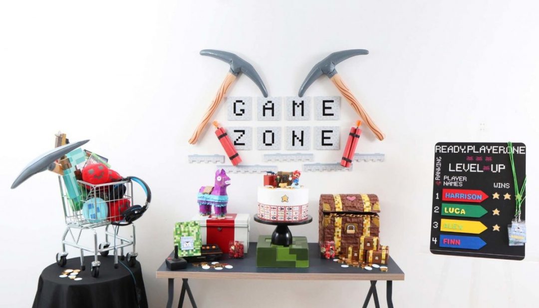 Game Zone - DIY Gamer Themed Party for Kids with Free Printables - Fern ...