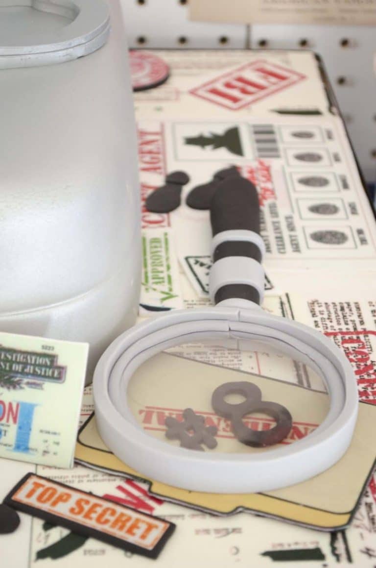 Spy Themed Party Dessert Table Ideas with DIY Donut Wall - Fern and Maple