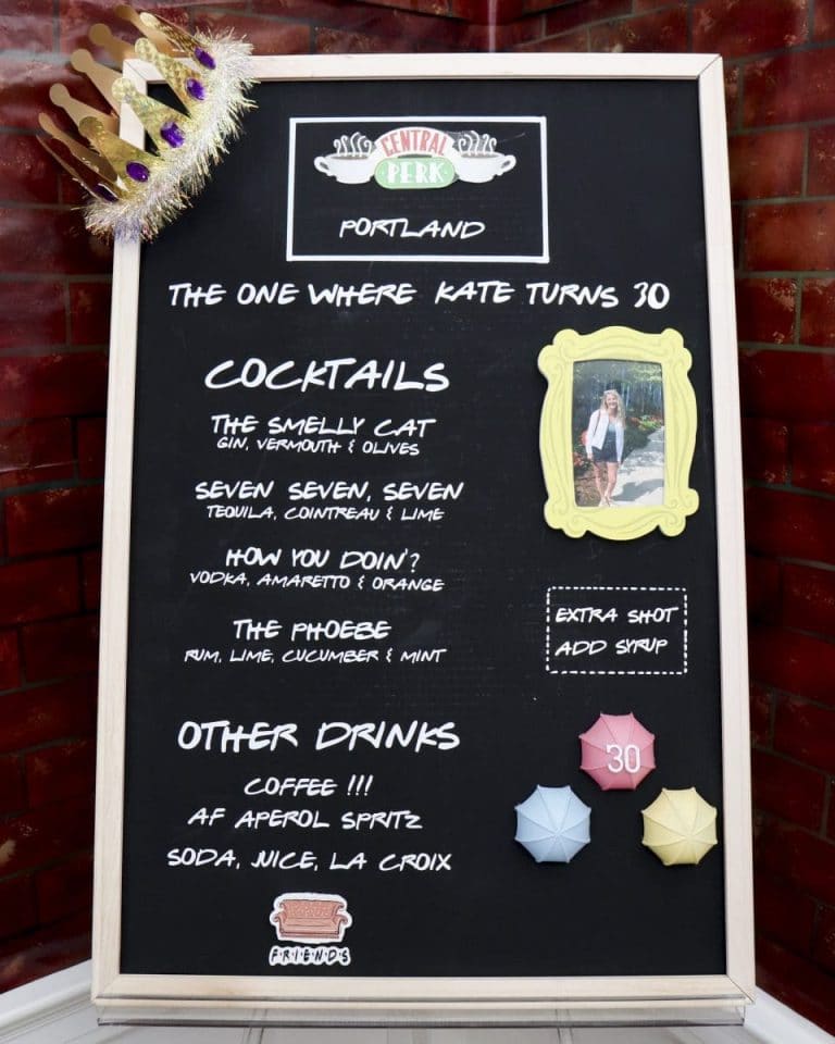 The One with All the Decor Ideas - 20 Easy FRIENDS Themed Party Decor ...