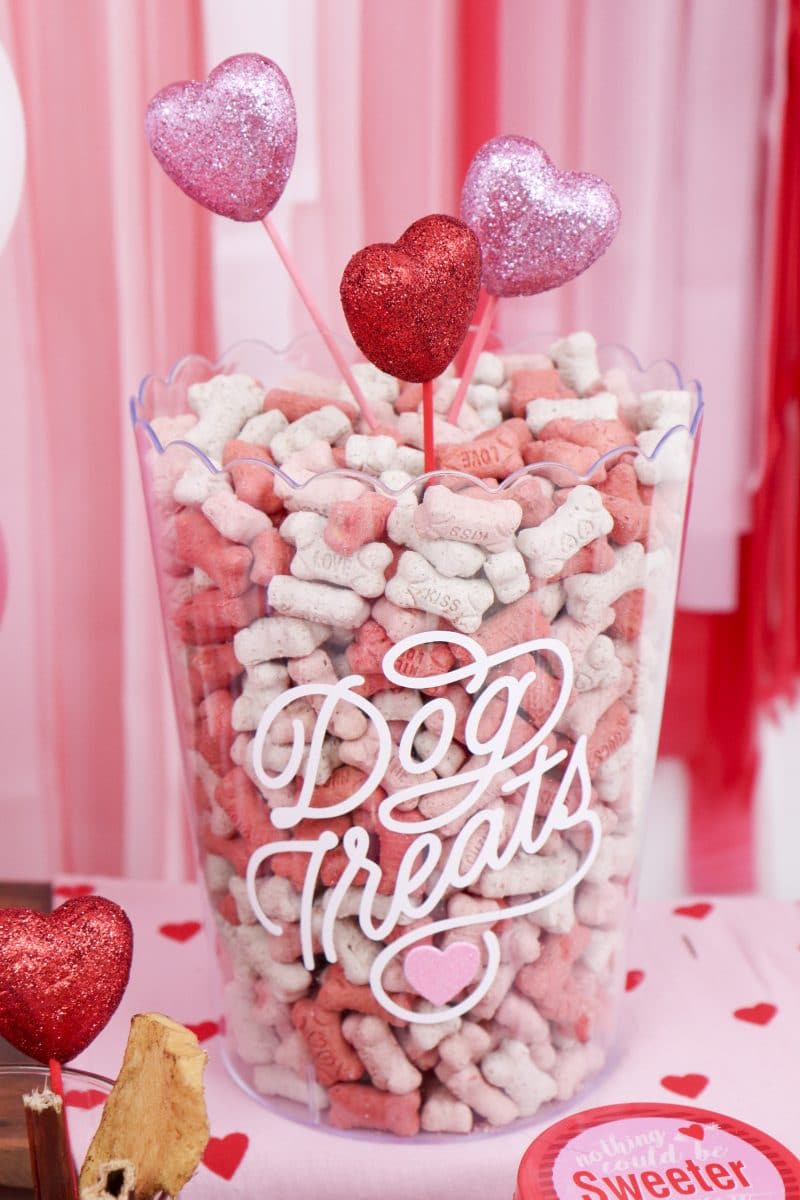 DIY Puppy-Themed Valentine's Day Treat Table - Fern and Maple