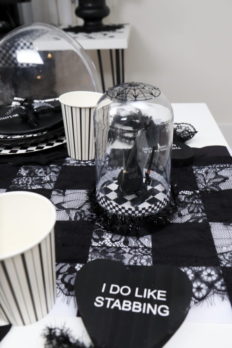 Wickedly Wonderful Wednesday Addams Party Ideas - Fern and Maple