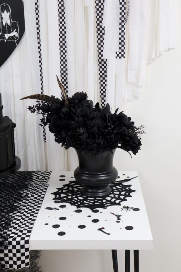 Wickedly Wonderful Wednesday Addams Party Ideas - Fern and Maple