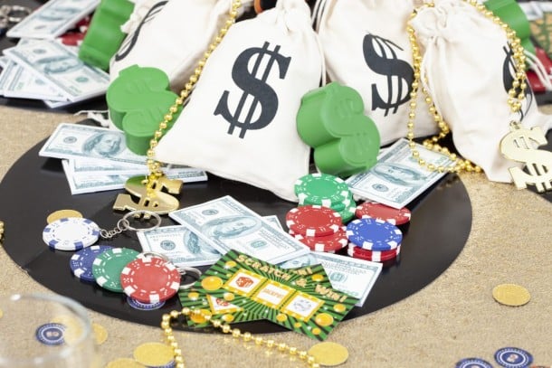 Casino Night Table Setting Ideas - Fern and Maple
