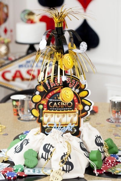 Casino Night Table Setting Ideas - Fern and Maple