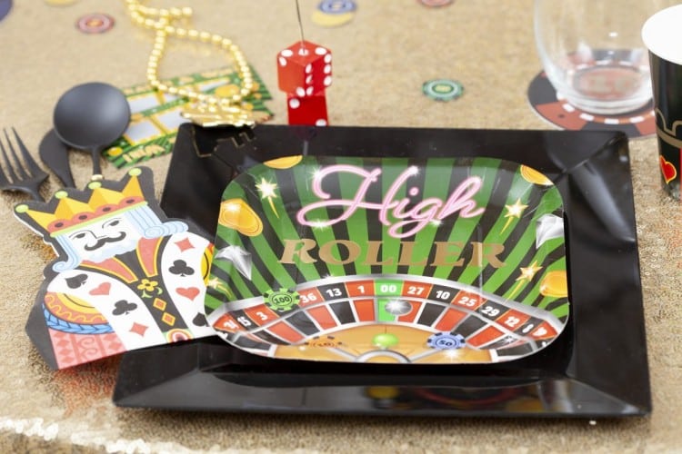 Casino Night Table Setting Ideas - Fern and Maple