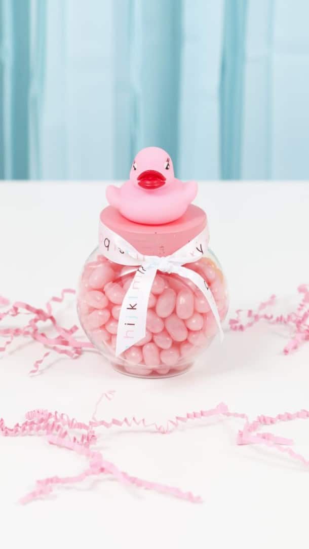 DIY Mini Candy Jar Party Favors for Baby Showers - Fern and Maple