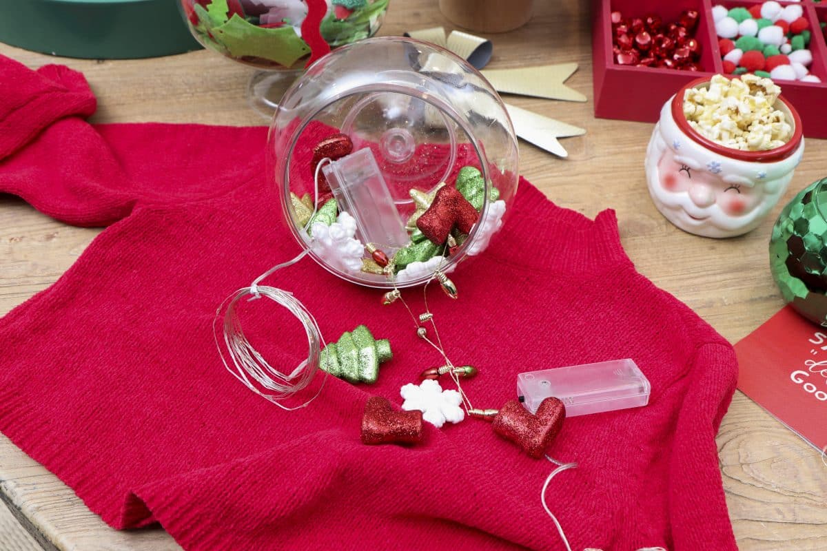 DIY Ugly Christmas Sweater Decorating Craft Party - Fern and Maple