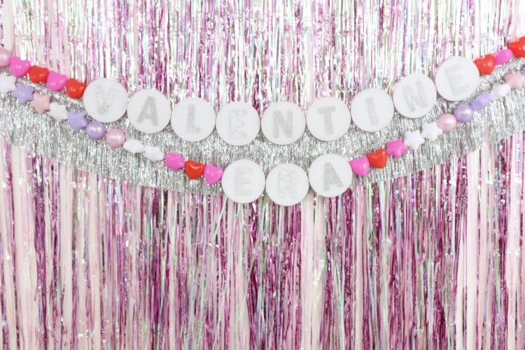 DIY Taylor Swift Valentine's Day Friendship Bracelet Garland - Fern and ...