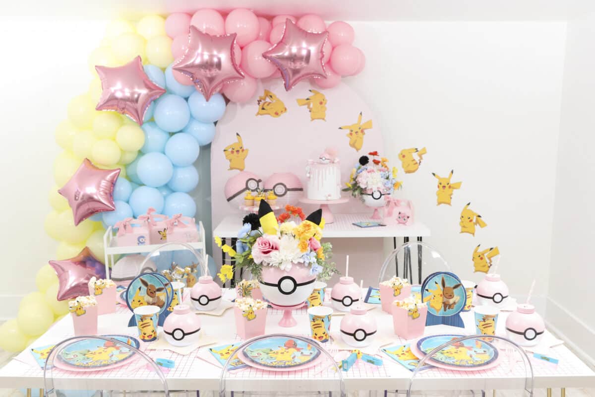 Pink Pokémon Party - Fern and Maple
