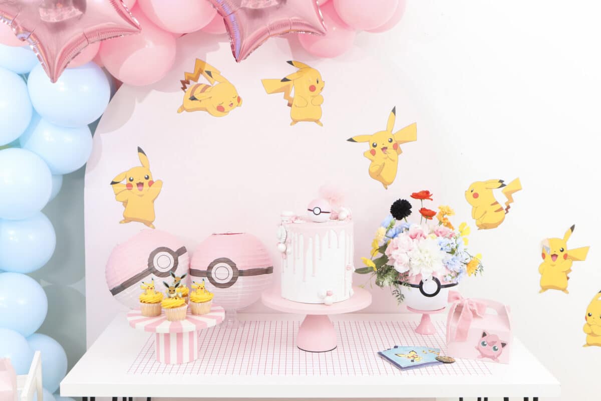 Pink Pokémon Party - Fern and Maple
